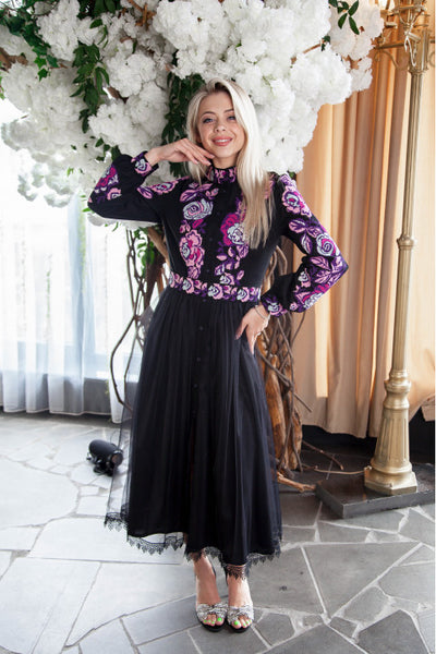 Black Dress "Rosaliya" – Ukieology Fashion and Decor